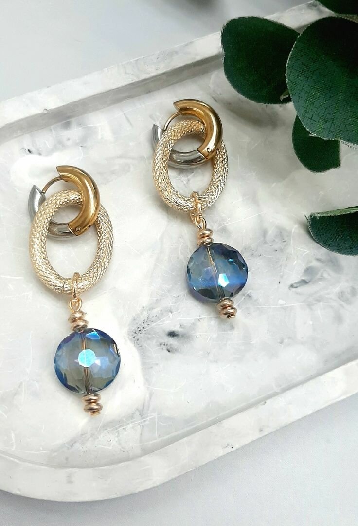 Серьги, стекло