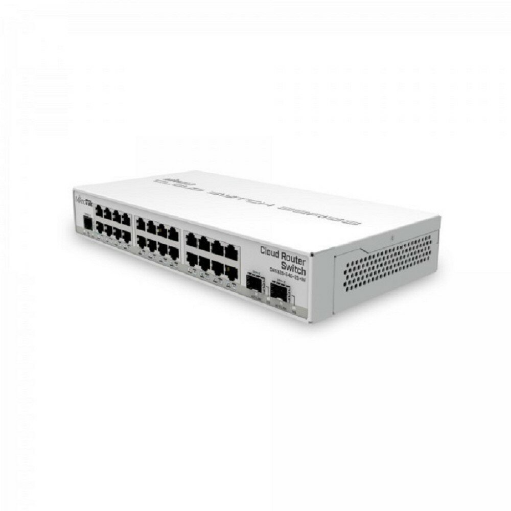 Коммутатор CRS326-24G-2S+IN Mikrotik Неуправляемый 24 портов 1000 Мбит/сек