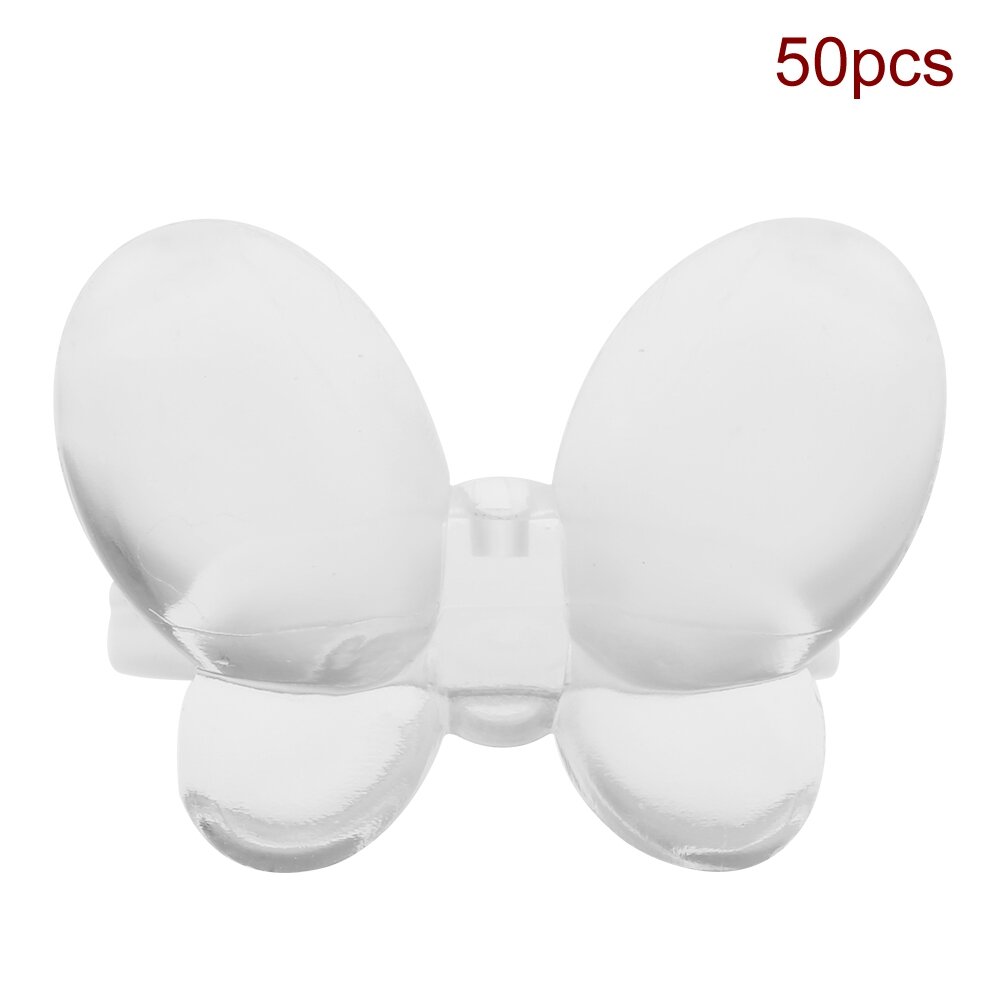 50Pcs/Set Nail Chart Ring Flower / Butterfly Manicure Gel Color Display Tool 01#