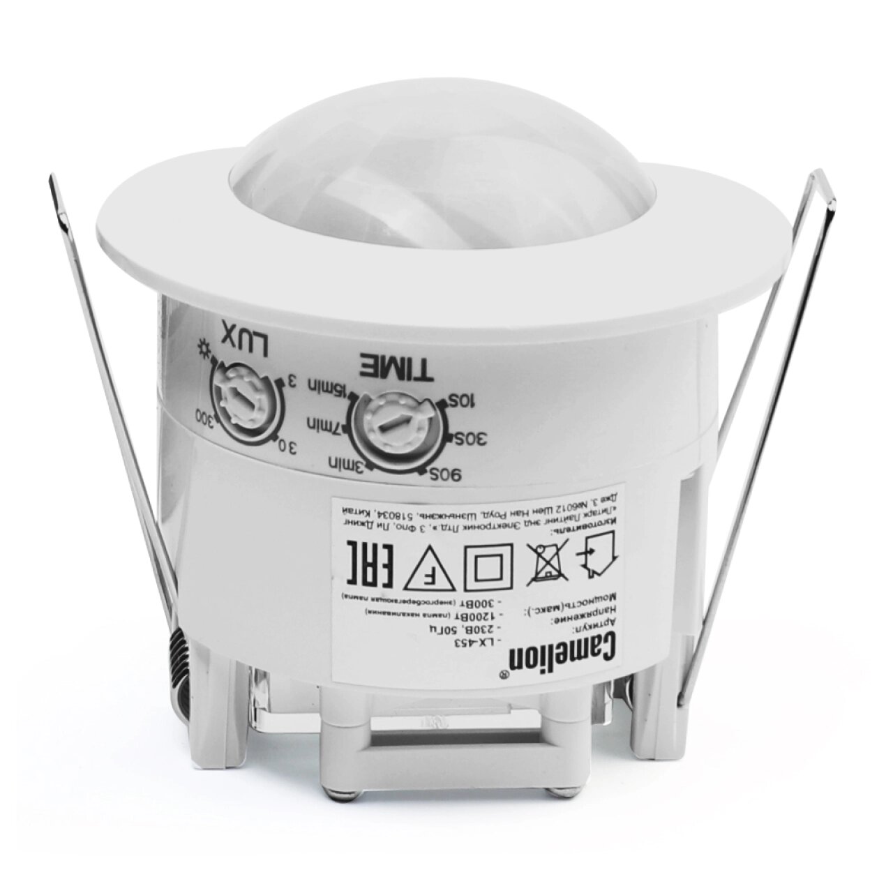 Camelion LX-453потолочный встроенный электронный сенсор освещения IP20 с диапазоном 6 м