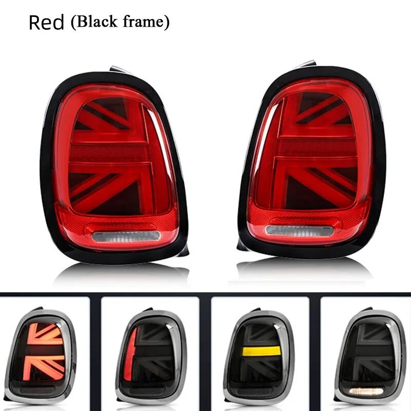 Задние фонари Mini Cooper F55/F56/F57 Red Black frame