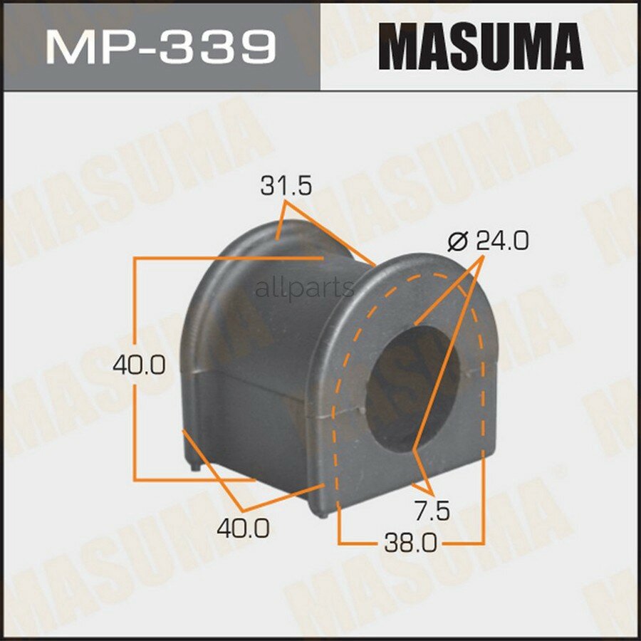 MASUMA MP339 втулка стабилизатора заднего!\ Toyota Land Cruiser 90>