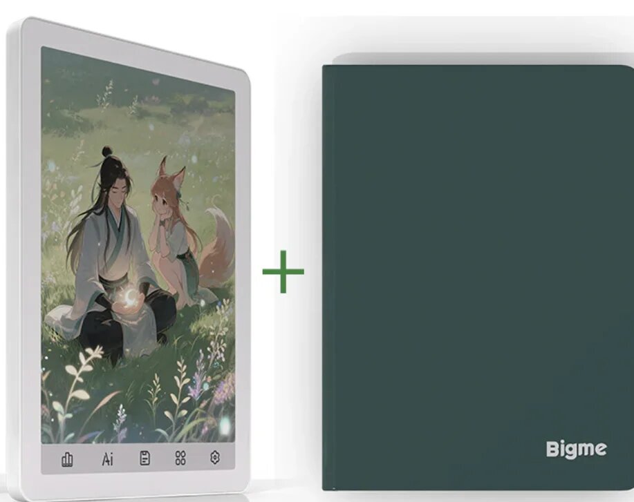 Bigme B6 цветной электронный книжный считыватель White with cover