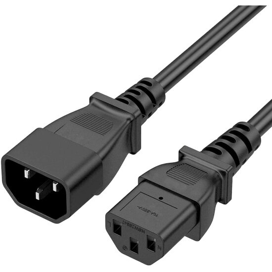 Кабель питания 5BITES PC107-50A IEC-320-C13 / IEC-320-C14 / 220V / 3G*0.75MM / 5M