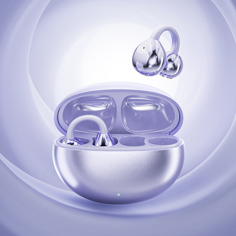 Clip-ear bluetooth гарнитура беспроводная воздушная кость проводимость открытая беспроводная работа