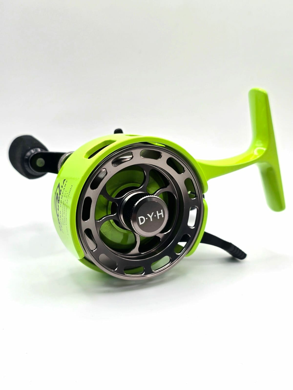 Катушка DYH мультипликатор зима, 4 подшипника, передаточное число 3:2:1, вес 175 грамм, Фрикцион 2кг, под левую руку