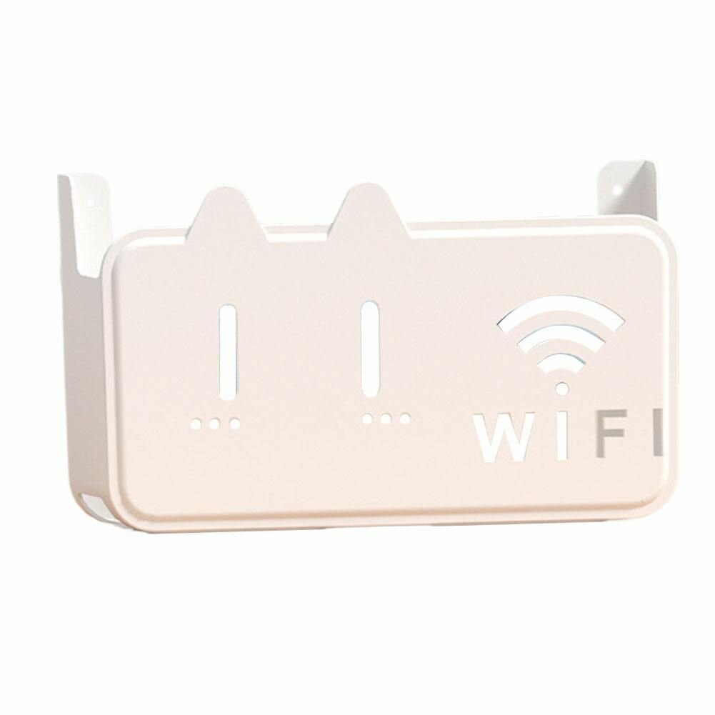 Органайзер для роутера и приставки, настенная полка для оборудования Wi-Fi, модема и ТВ приставки с отверстием для проводов, коробка для хранения проводов