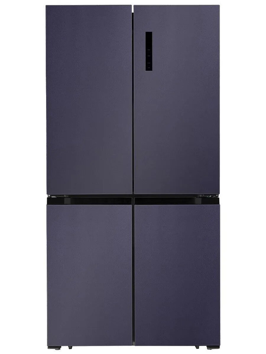 Холодильник LEX LCD450BMID, трехкамерный, French Door, синий/черный, 417 л