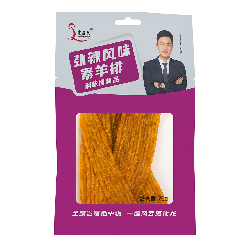 Yuiinlong мучные полоски со вкусом бараньих ребрышек 76 гр