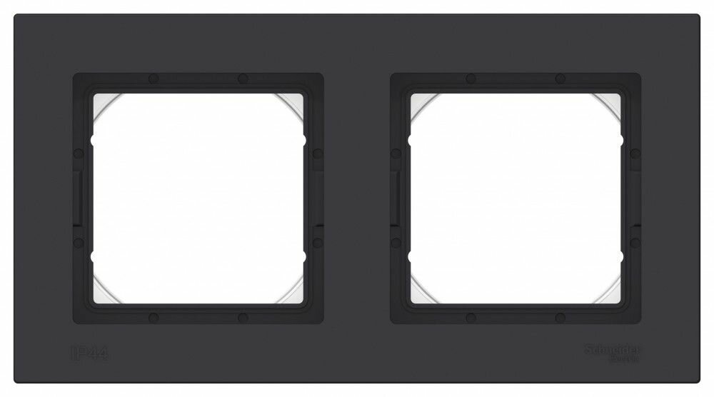 Рамка 2-ая Aqua IP44 карбон AtlasDesign ATN441002