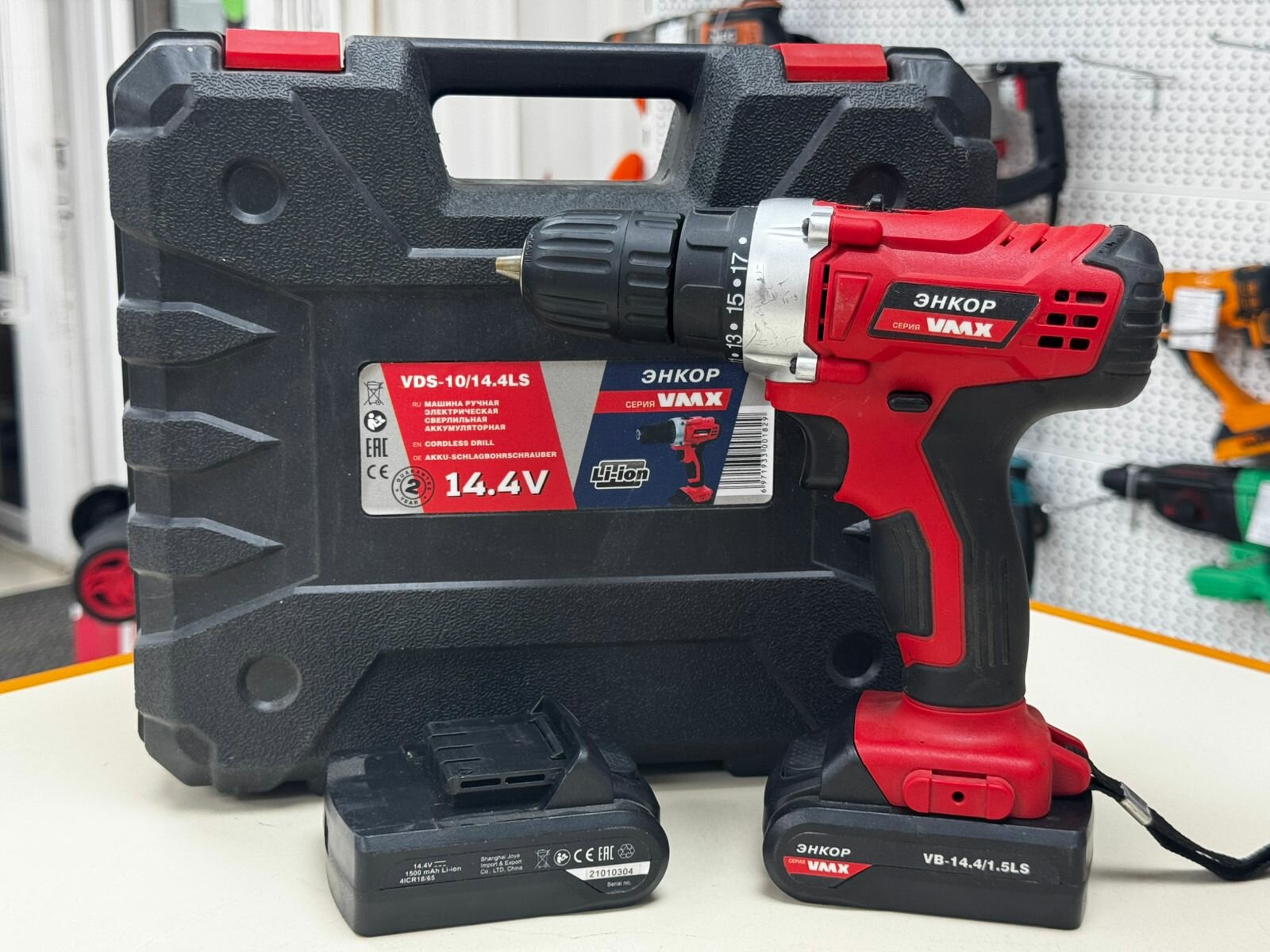 Шуруповерт Энкор Энкор VDS-10/14LS, (Б/У), уценка