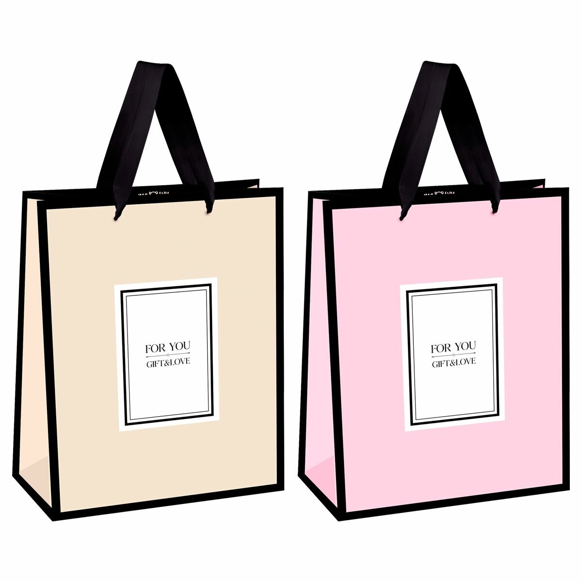 Пакет подарочный 18x23x10см MESHU "Boutique", матовая ламинация (MS_66144), 144 уп.