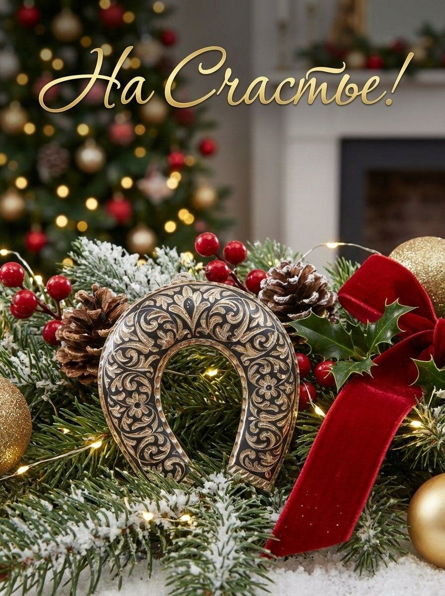 Подкова из серебра 875 пробы. П218