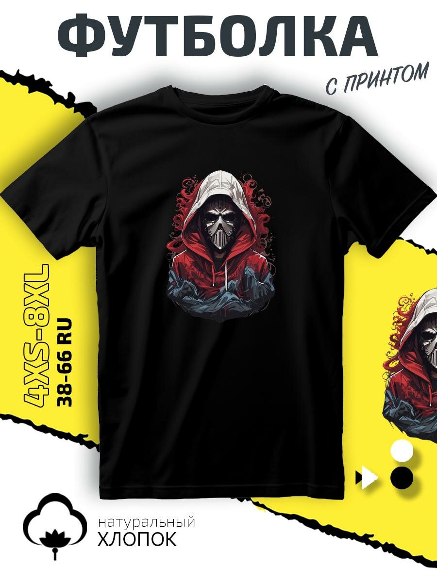 Футболка Хищник Киберпанк Антигерой