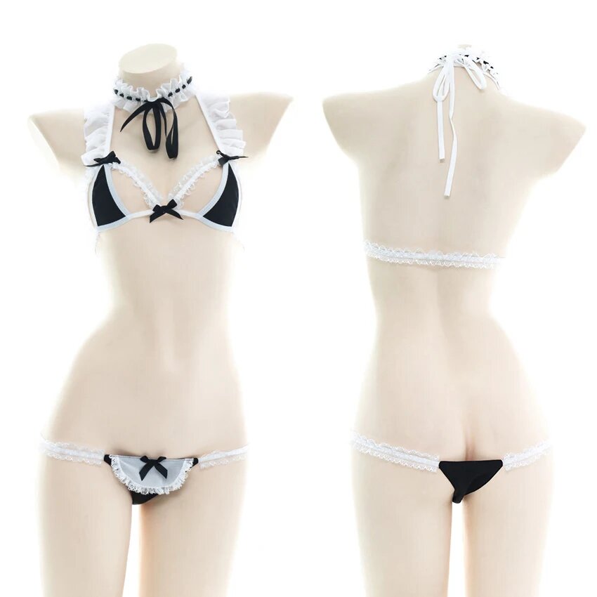 AniLV серия горничной купальник полиэстер Белый, C