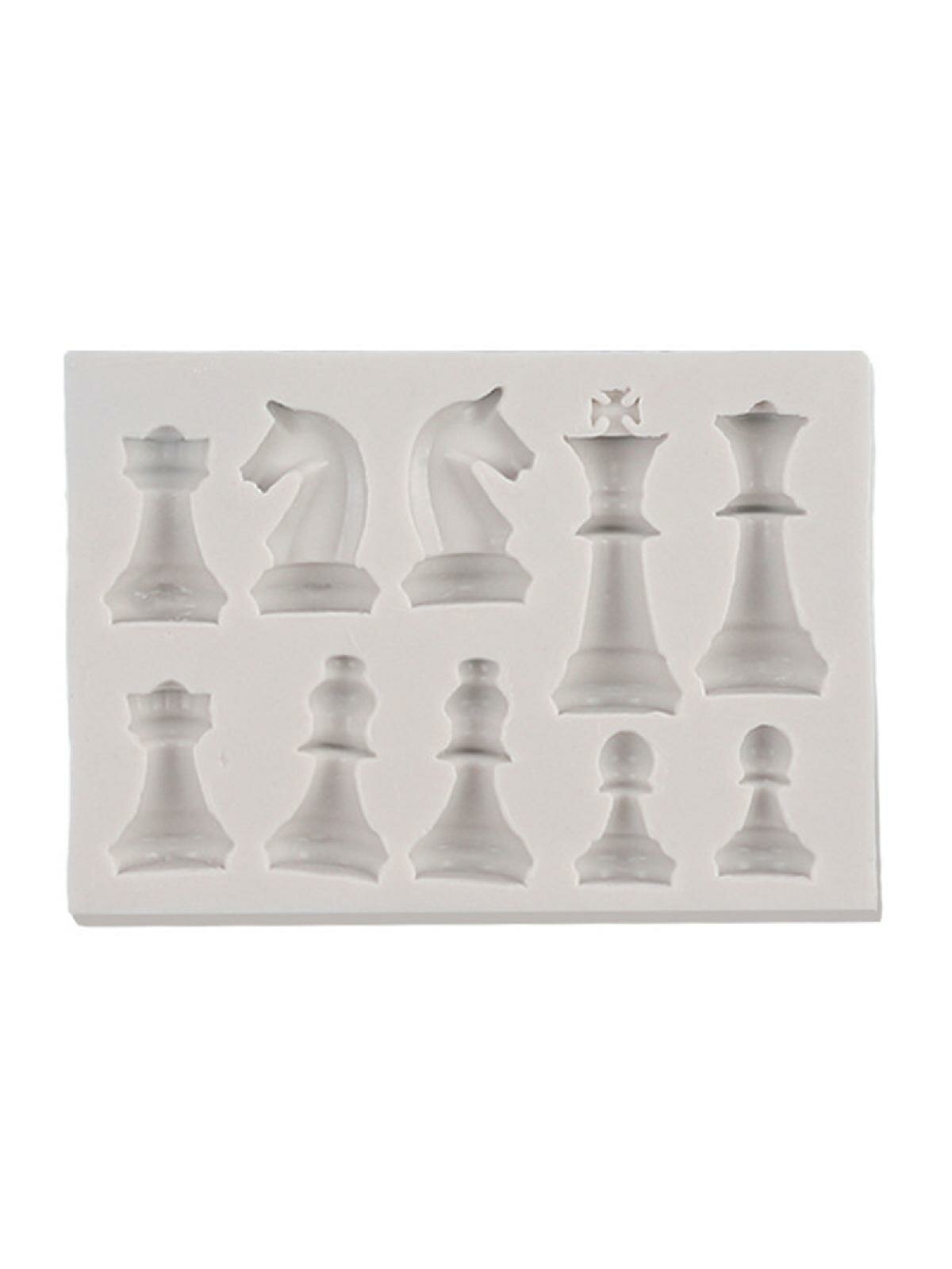 Силиконовая форма для шахматного шоколада