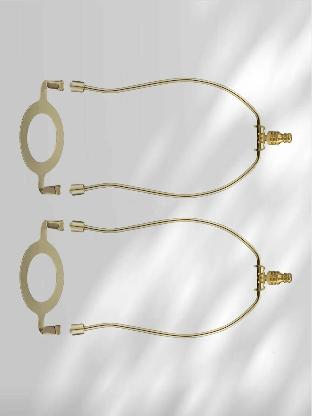 Комплект из 2 декоративных плафонодержателей для ламп E26, Золото