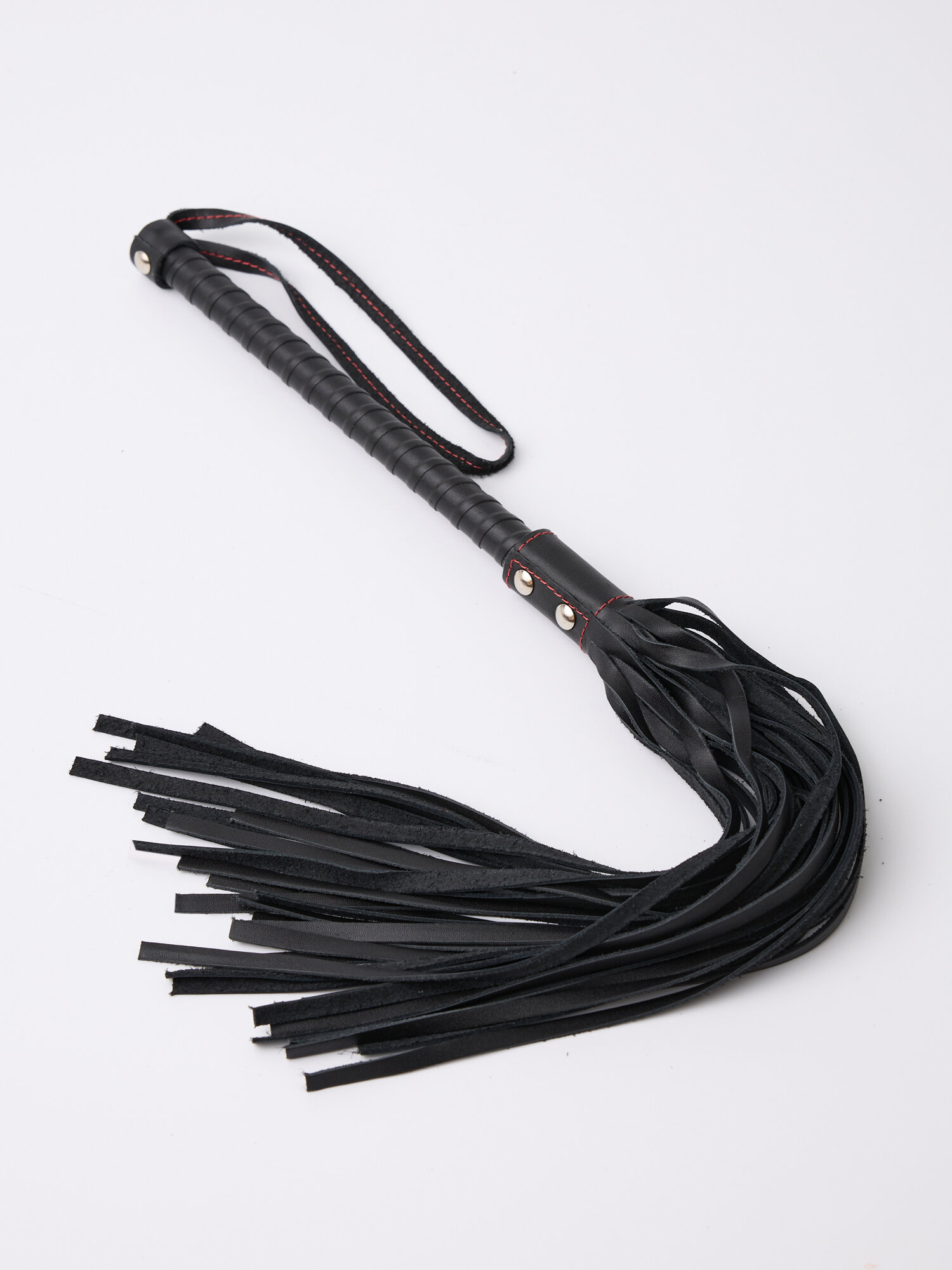 Плеть эротическая Fire Horse 006-006к, флогер черный бдсм стэк-кнут