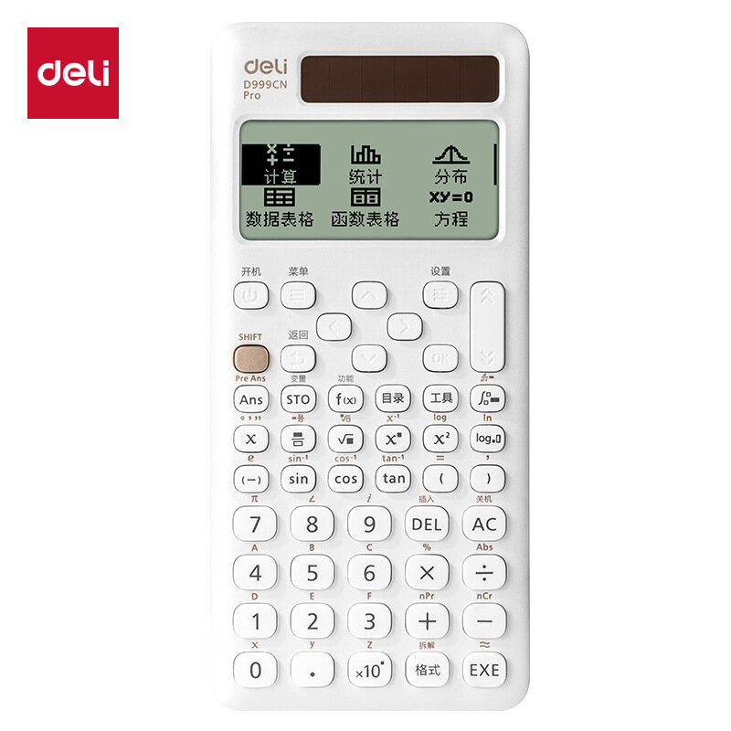 Delix D999CN Pro Научный калькулятор в белом цвете с расширенными функциями