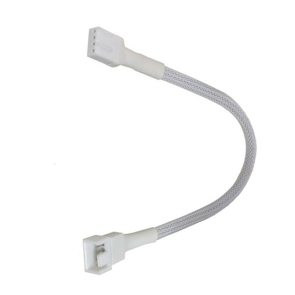 Разветвитель-удлинитель для вентилятора 4Pin PWM, 27 см, Белый