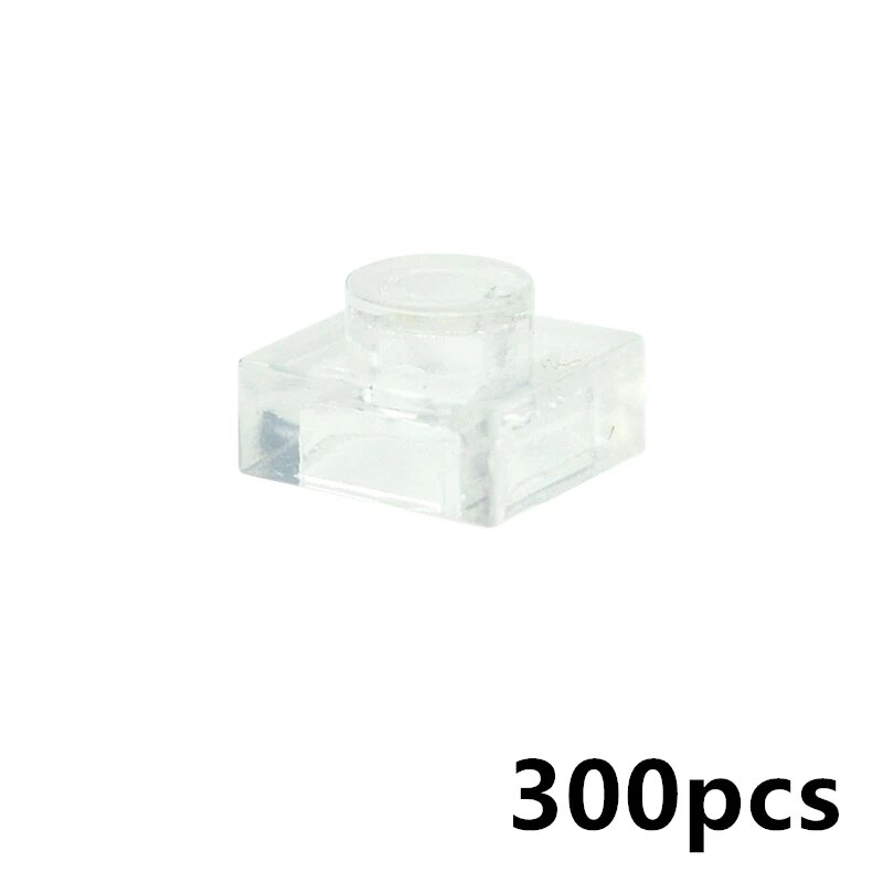 Ледуо 1x1 Прозрачные Белые Блоки 300шт