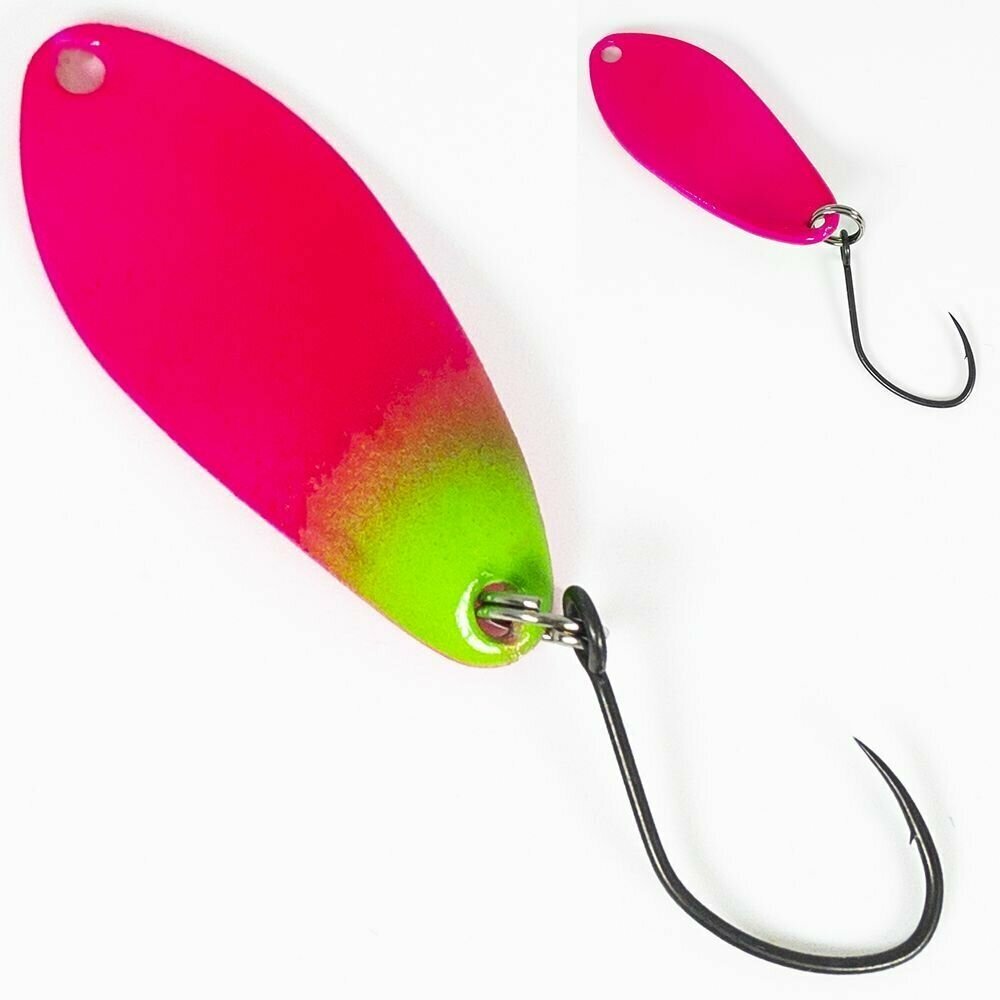 Набор 2ШТ Блесна колебалка Зябликов Пиксель 3 см. 2.9гр fluo