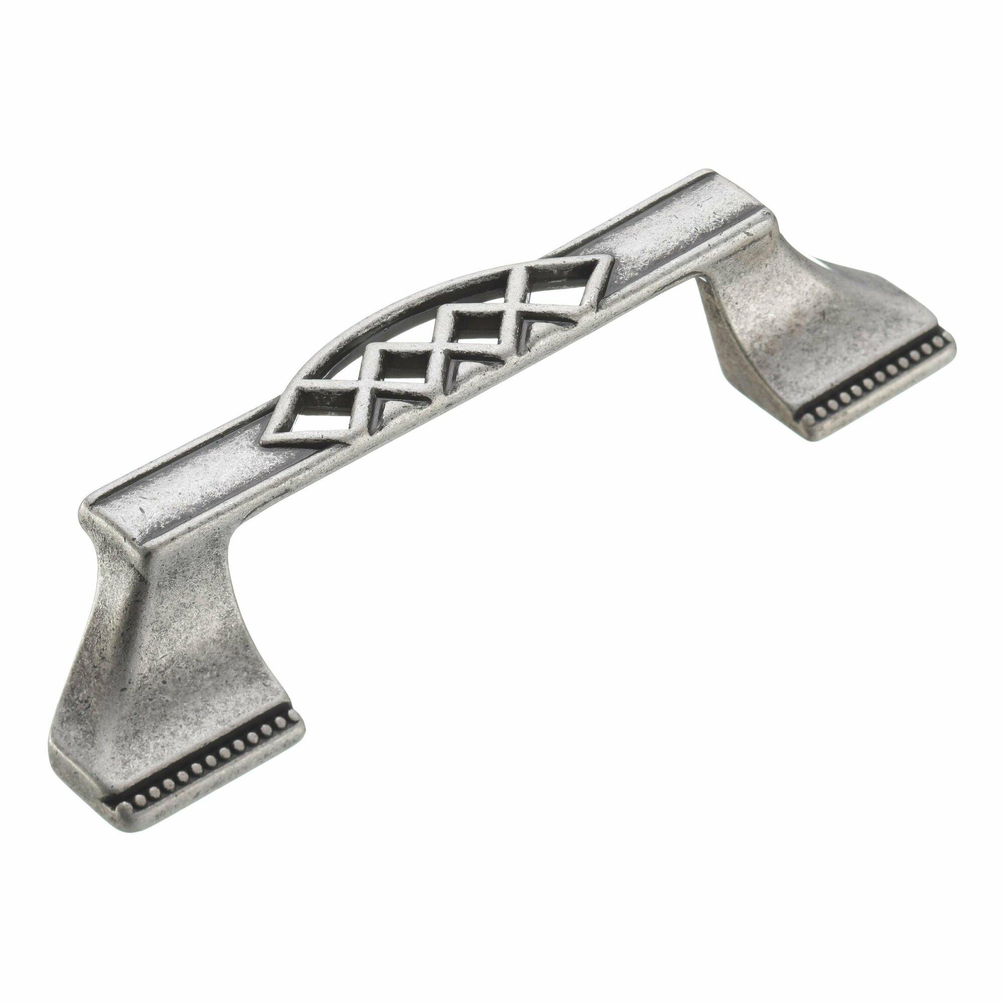 Ручка мебельная скоба GIUSTI LINEA DECOR WMN515.096.00E8 блестящее винтажное серебро