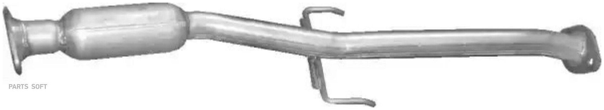 Глушитель замена катализатора Polmostrow арт. 1248