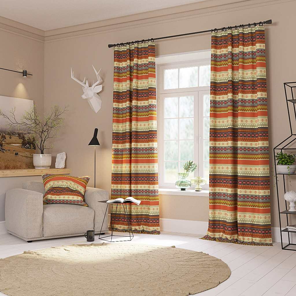 Шторы блэкаут на ленте для спальни гостиной детской комнаты арт. 1134.7 Ш150xВ270 см. 2шт. Комплект