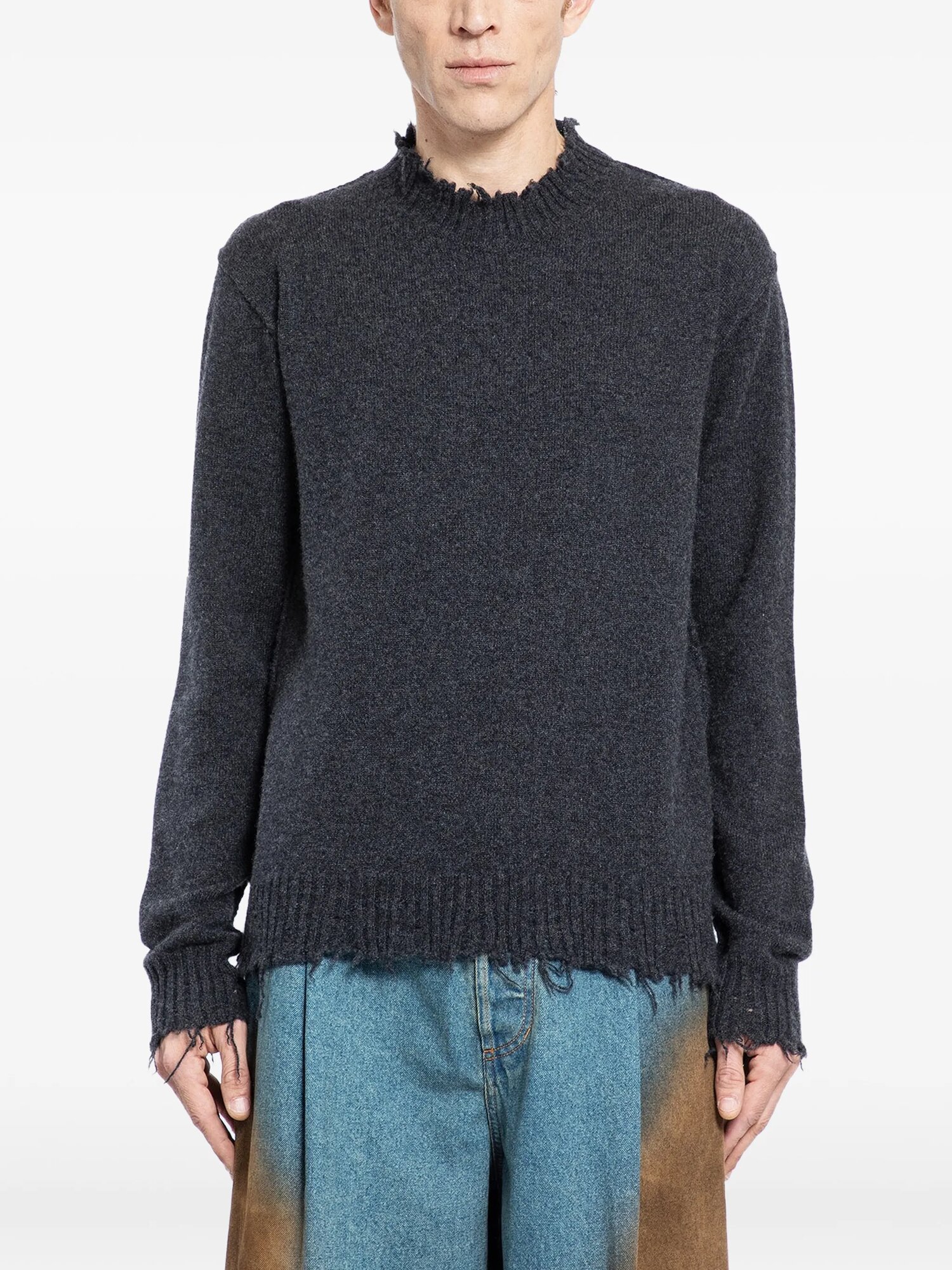 Свитер UMA WANG Distressed cashmere sweater