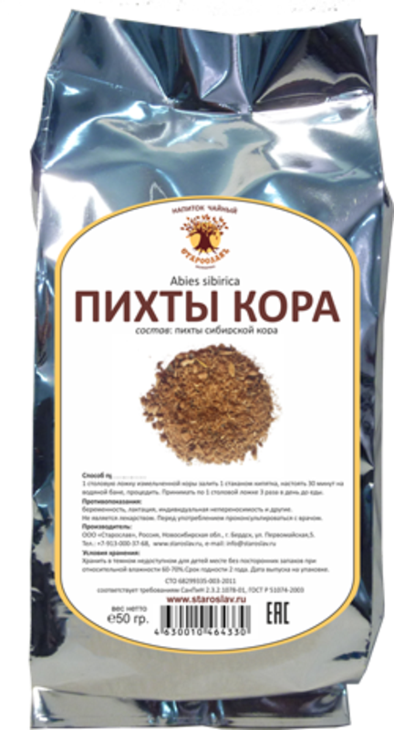 Пихта, кора, старослав, 50 г
