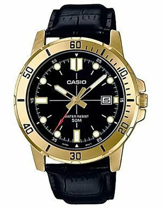 Наручные часы CASIO Collection, черный/золотой