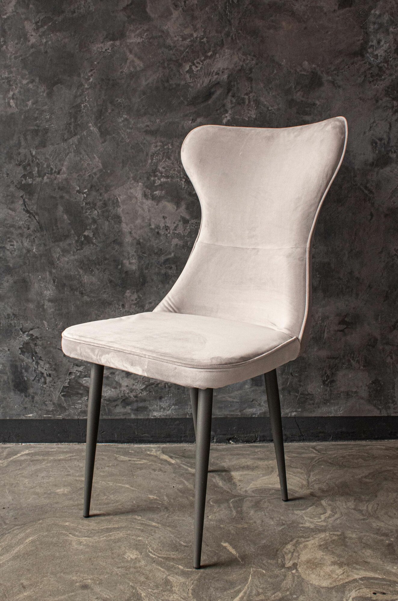 Стул кухонный, крепкий металлический каркас, искусственный велюр VS mebel