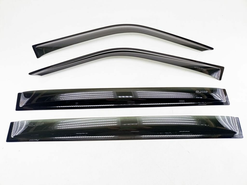 Ветровики для а/м УАЗ Патриот, 3162, комплект 4 шт, на скотче