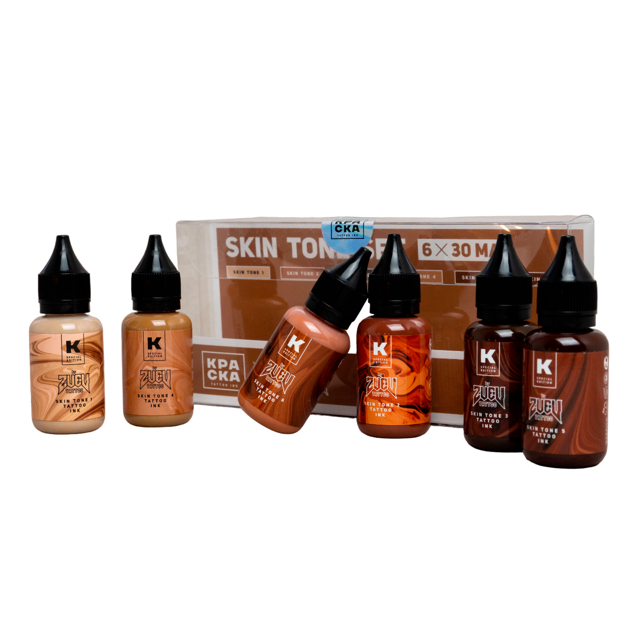 Тату набор краска Tattoo Ink Сет "SKIN TONE" 30 мл