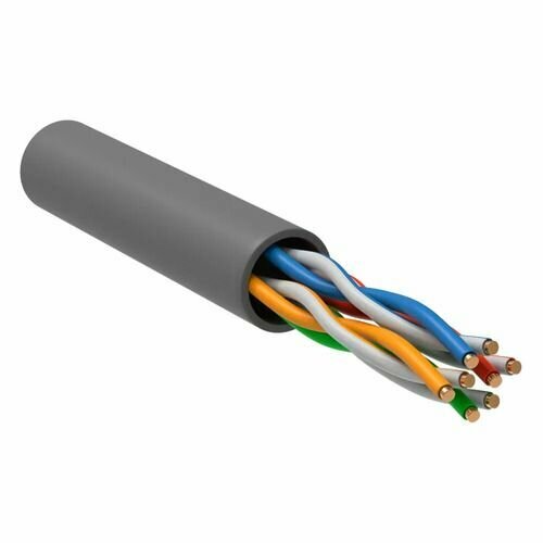 Кабель информационный ITK Generica, кат.5E, 305м, серый [bc1-c5e04-111-305-t-r-g]