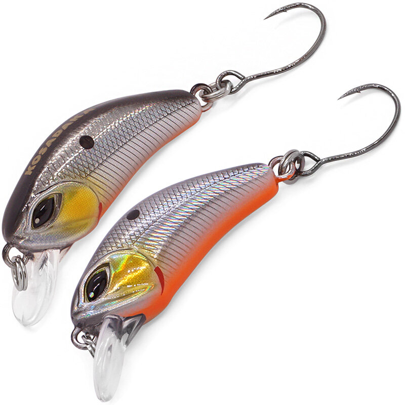 Воблер Kosadaka Dahlia 30F, плав, 30мм, 2.4г, 0.1-0.3м, цв. GT