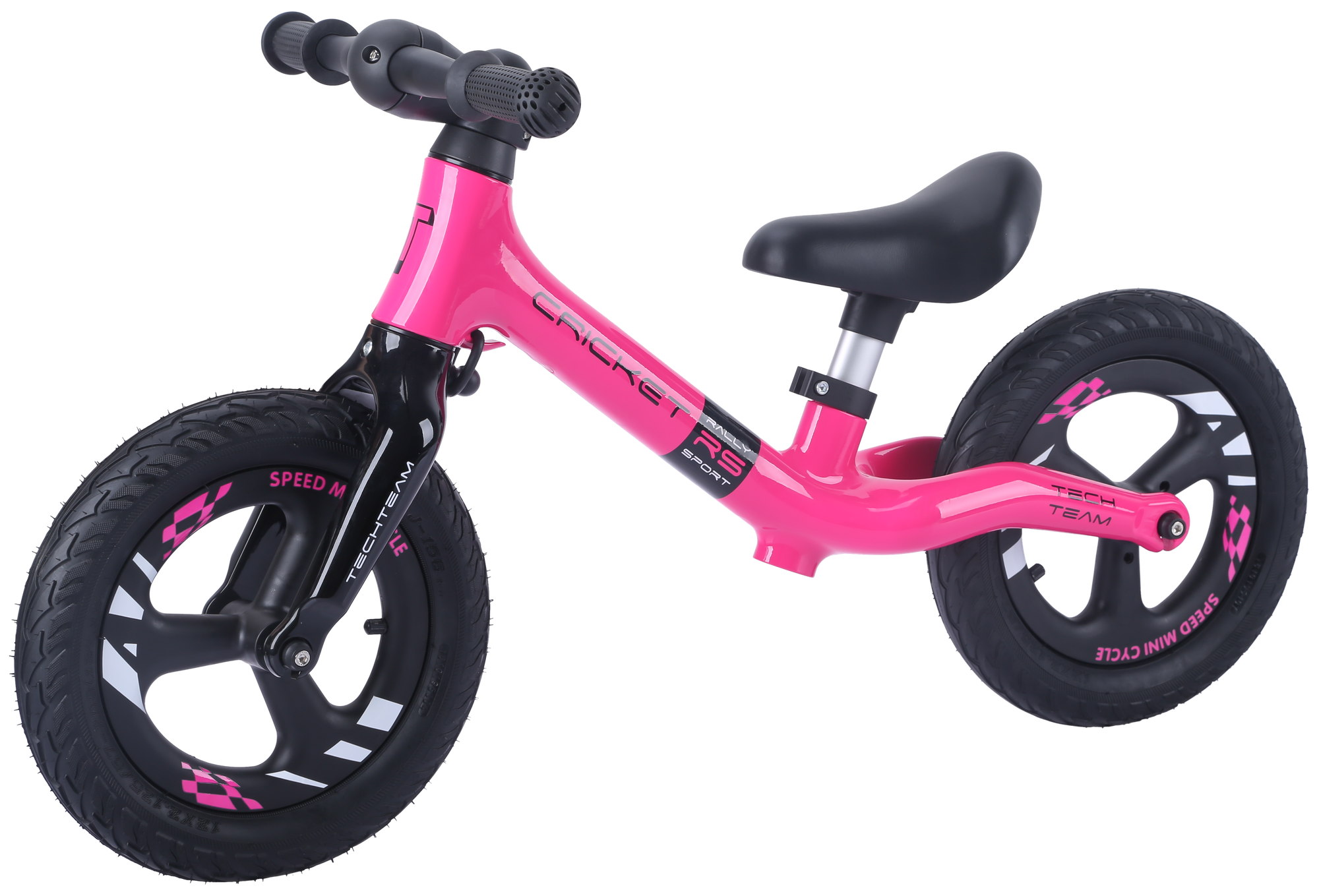 Беговел детский Tech Team "Cricket RS", от 2-х лет, надувные колеса - Pink