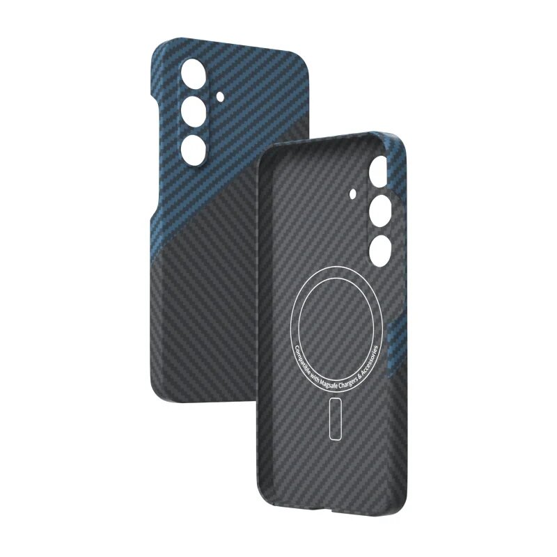 YTF-Carbon 600D Чехол из углеродного волокна для телефона Samsung Galaxy S24 plus чехол из арамидного волокна S24 тонкий дизайн чехол S24plus