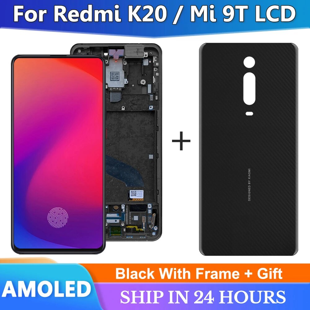 6,39 "Super Amoled Mi 9T ЖК-дисплей для Xiaomi Mi 9T Pro ЖК-дисплей с цифровым преобразователем сенсорного экрана в сборе для Redmi K20 Pro Redmi K20 Экран OLED BlackFrame Co