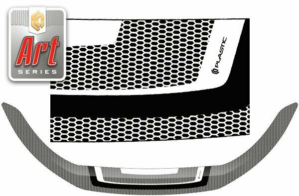 Дефлектор капота Haval M6 II поколение 2021-н. в. Серия "Art" графит exclusive