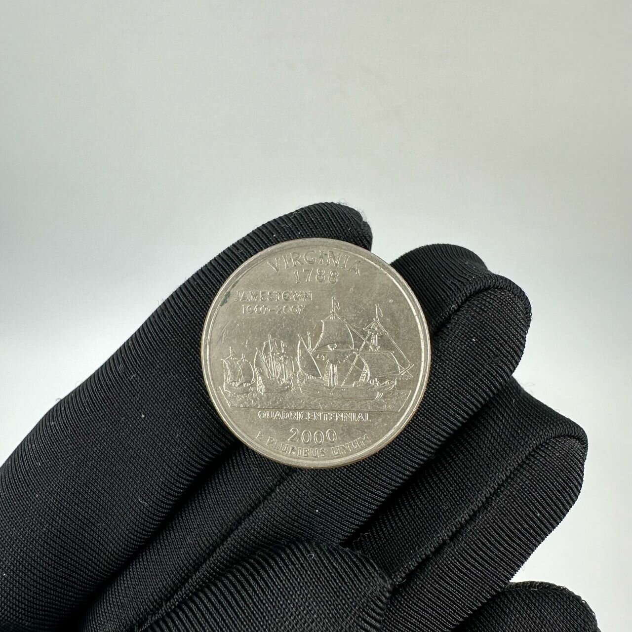 Монета 25 центов 2000 год Штат Вирджиния (Virginia) Двор P