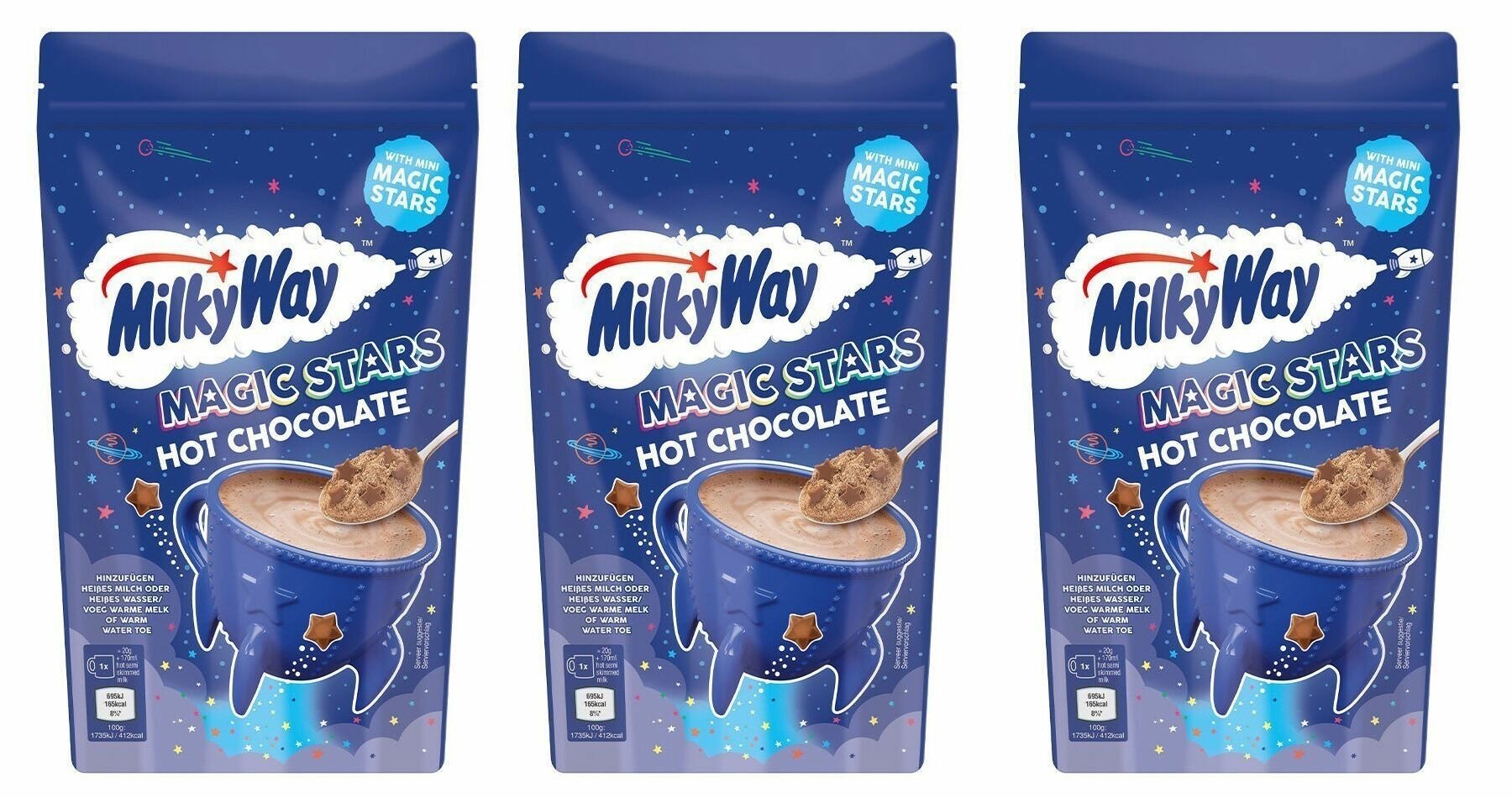 Горячий шоколад Milky Way Hot Chocolate (Великобритания) 140 гр. х 3 шт.