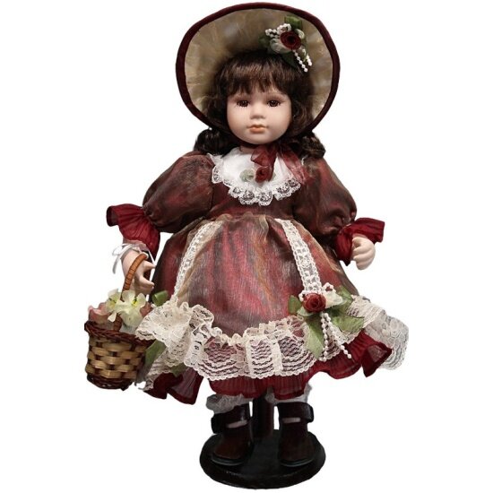 Кукла Polly Dolls фарфоровая 12' на подставке YF-12501
