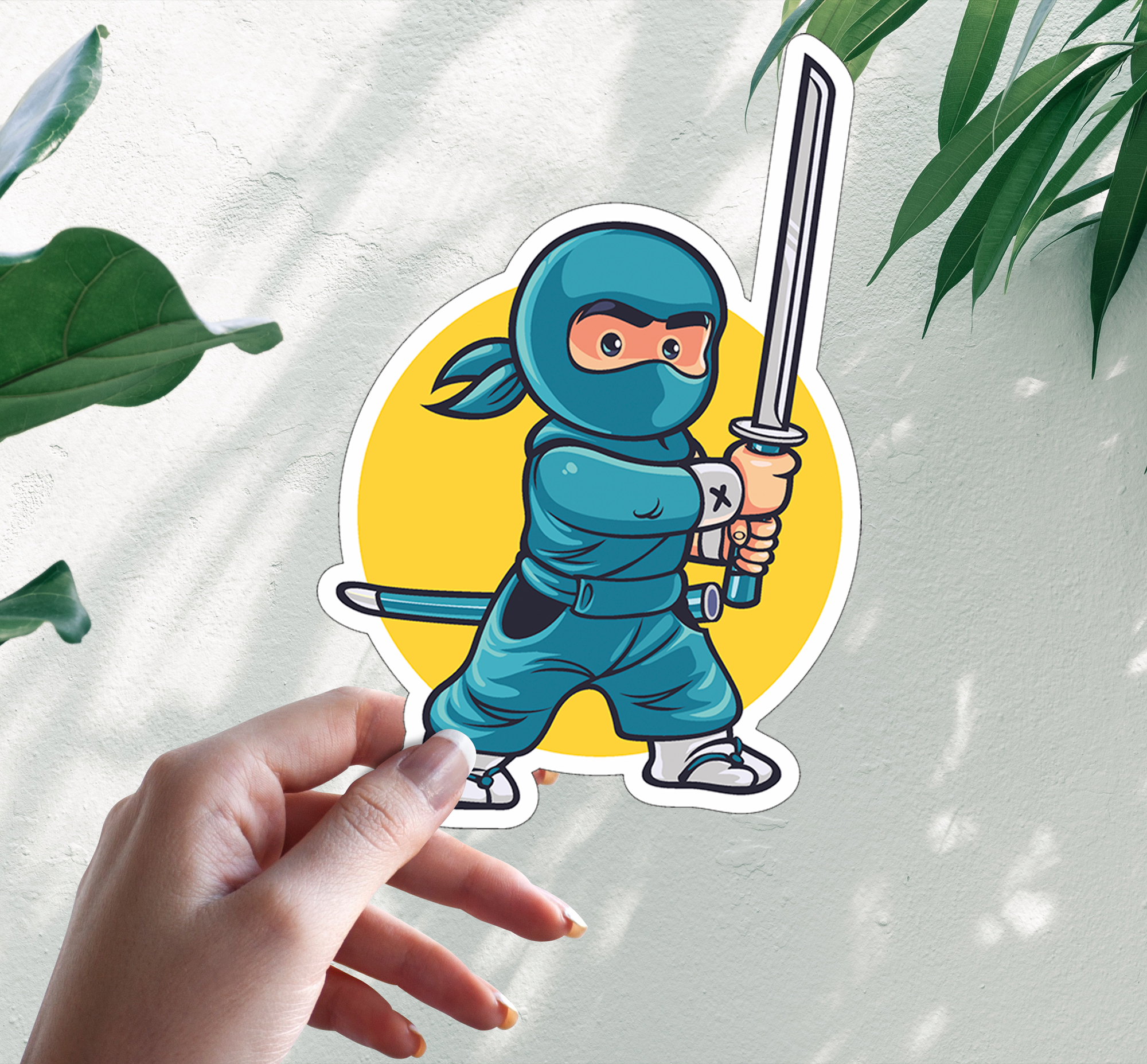 Наклейка Ниндзя, Стикер