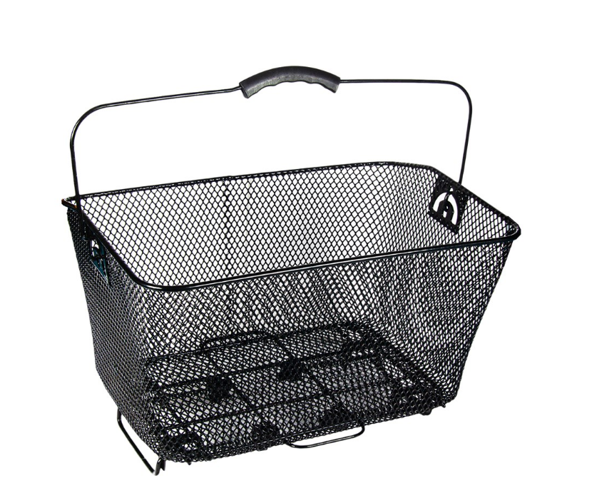 Корзина 4BIKE на багажник BL-A-032, быстросъемная, черная. ARV000378