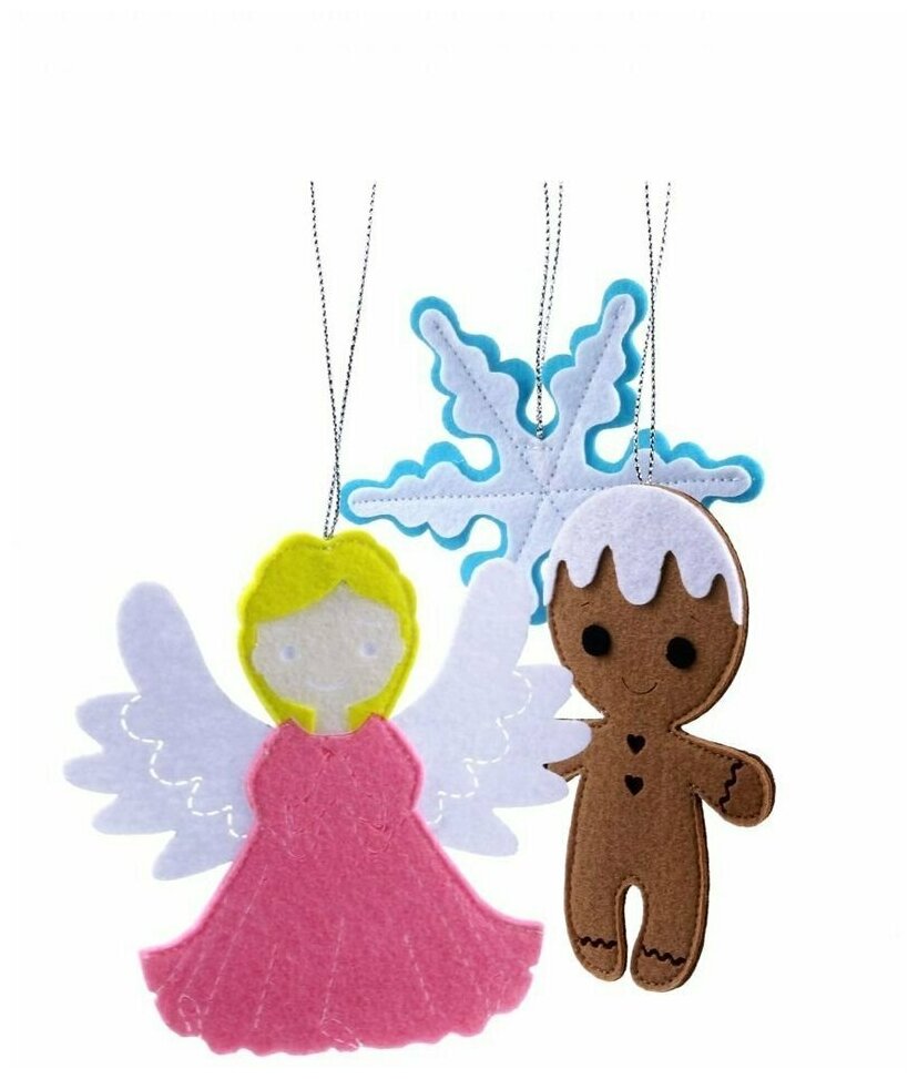 Игрушки из фетра новогоднее украшение дома