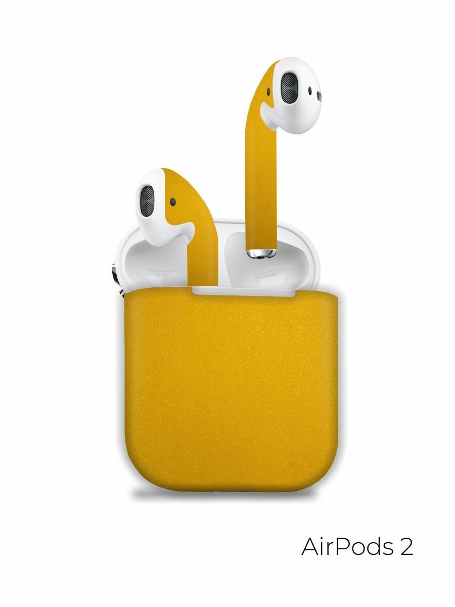 Защитная пленка для Apple AirPods 2 для кейса с алмазной крошкой