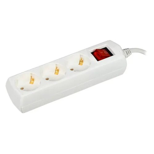 Сетевой удлинитель IEK У03В, 1.5м, белый [wyp10-10-03-d15-zk-g]