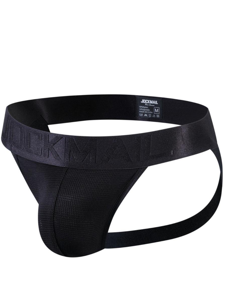 Мужские трусы джоки черные JOCKMAIL JM4023-2 M (46)